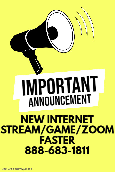 Important announcement flyer template | PosterMyWall