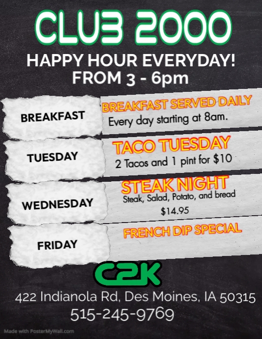 Weekly Specials Menu Flyer Template | PosterMyWall