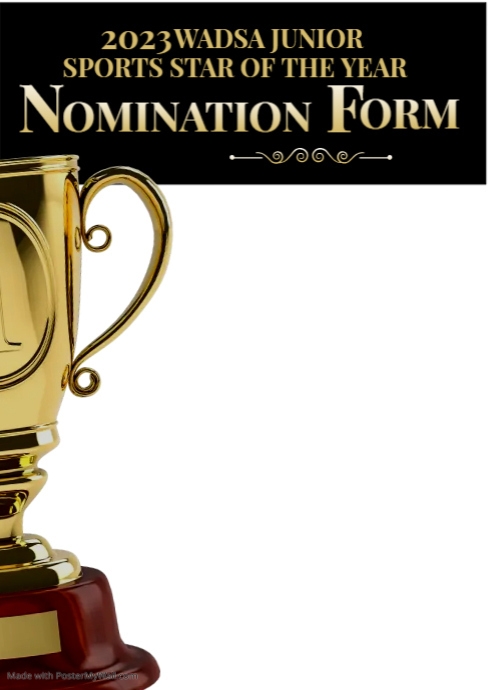 Annual Awards Junior Nomination Form | PosterMyWall