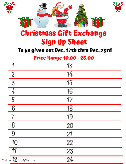 Poker Run Sign-Up Sheet | PosterMyWall