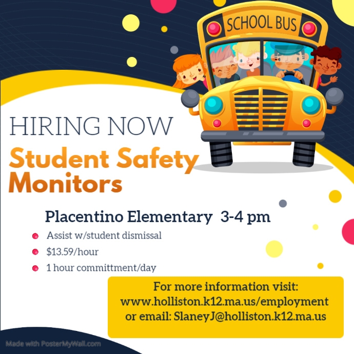 Copy of School bus driver hiring ad | PosterMyWall