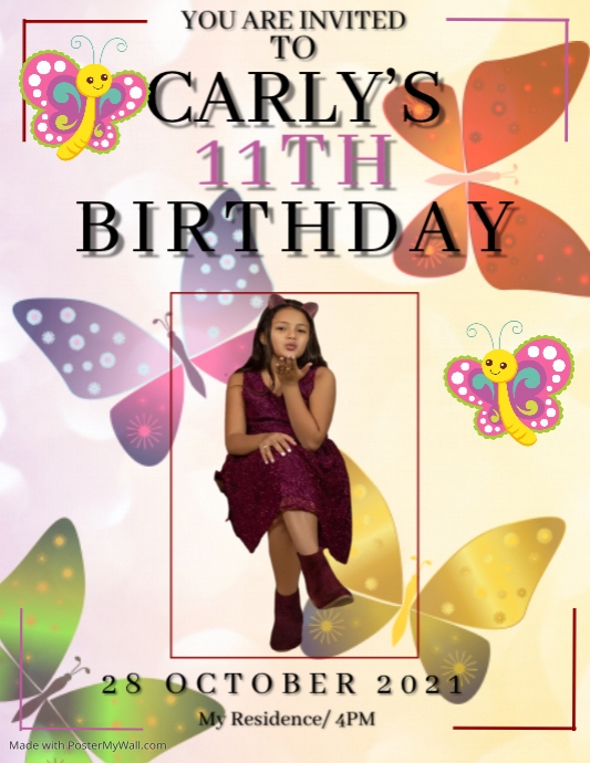 Copy of SPRING BIRTHDAY PARTY Event Flyer Template | PosterMyWall
