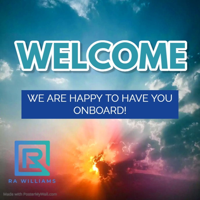 WELCOME DISPLAY | PosterMyWall