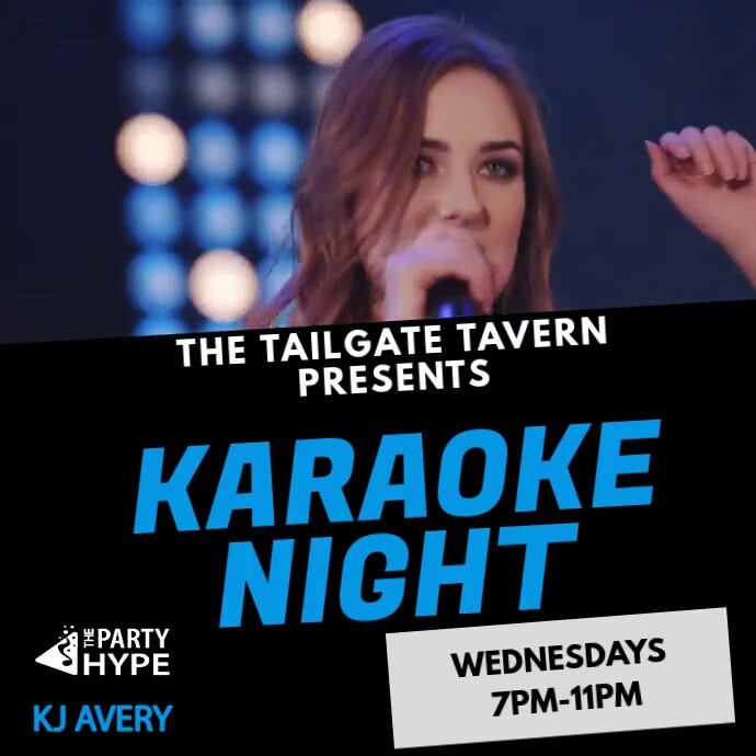 Copy of karaoke concert singing event video template | PosterMyWall