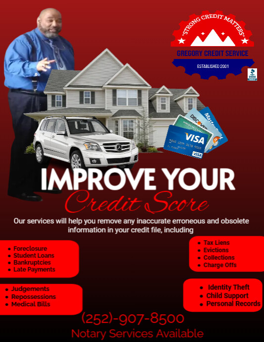credit repair flyer template | PosterMyWall