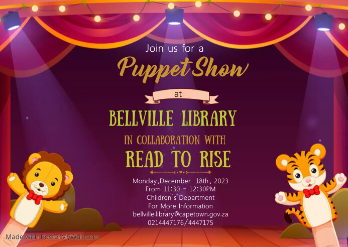 Puppet show birthday party invitation | PosterMyWall