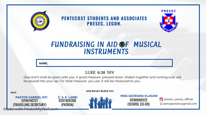 Copy of FUNDRAISING ENVELOPE. | PosterMyWall