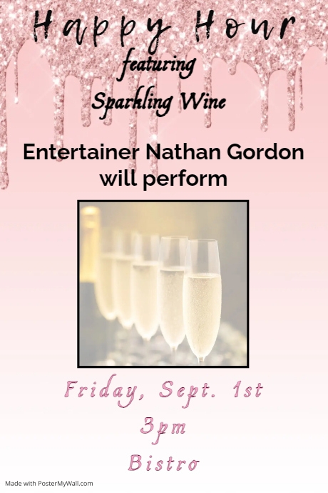Glitter Drip Invite | PosterMyWall