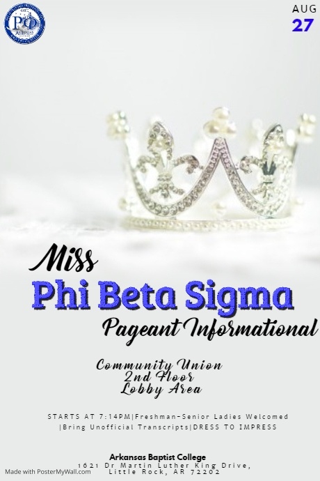 Copy of Pageant Flyer Template | PosterMyWall