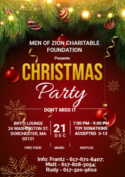 Christmas Party Social Media Poster | PosterMyWall