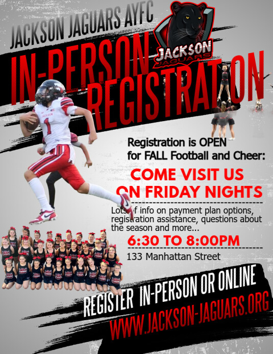 In-person FALL REGISTRATION 2024 | PosterMyWall