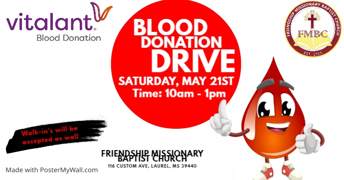 Blood Donation Drive Flyer | PosterMyWall