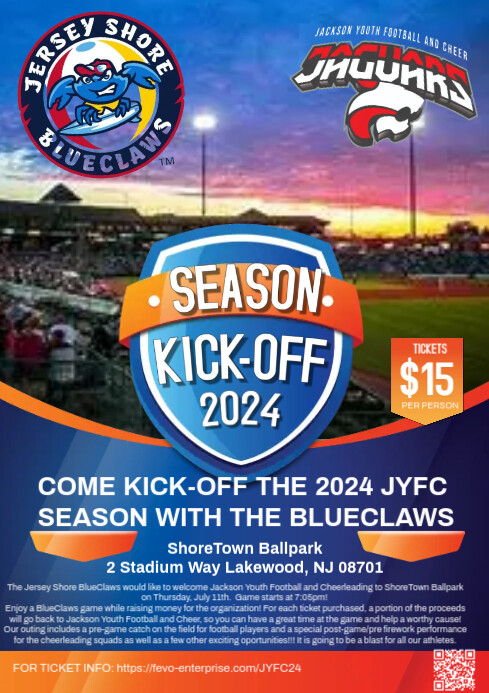 JYFC BLUECLAWS 2022 | PosterMyWall