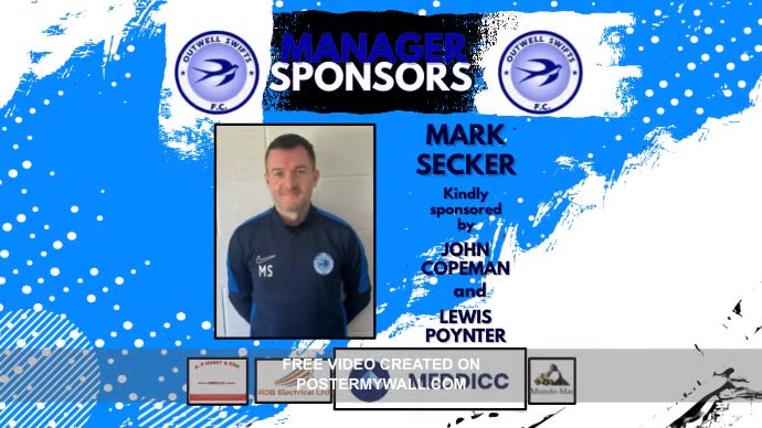 Manager Sponsors - Mark | PosterMyWall