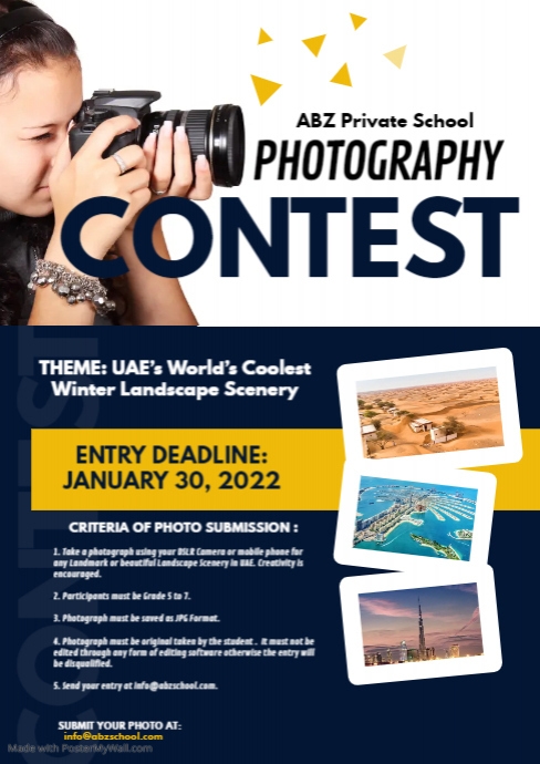 Copy of Photography Contest Flyer | PosterMyWall