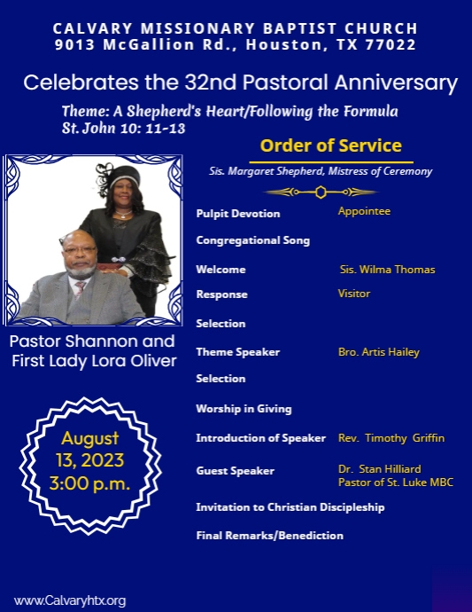 Order of services Final for Sunday Service | PosterMyWall