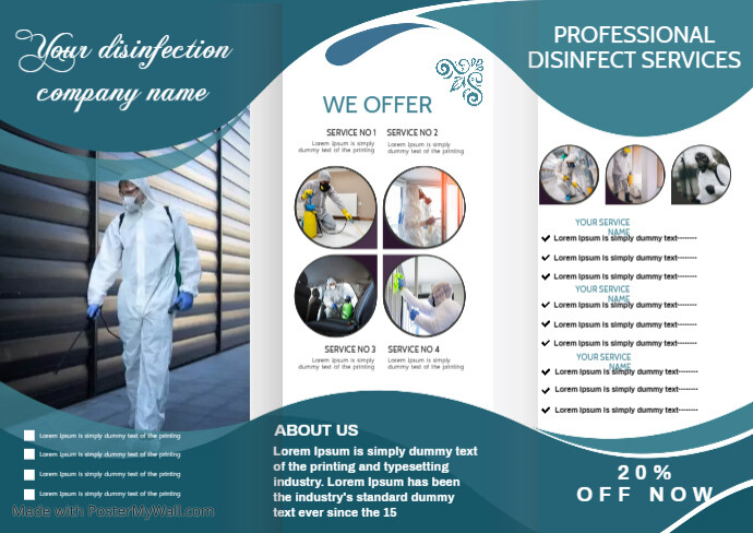 Copy of disinfect brochure | PosterMyWall