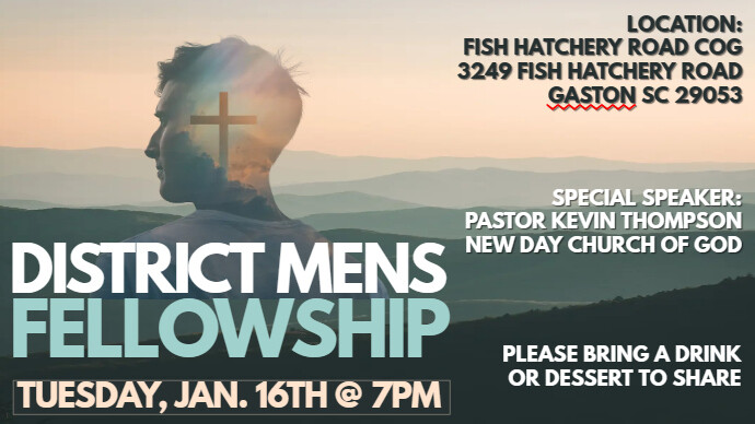 District Men's Fellowshp | PosterMyWall