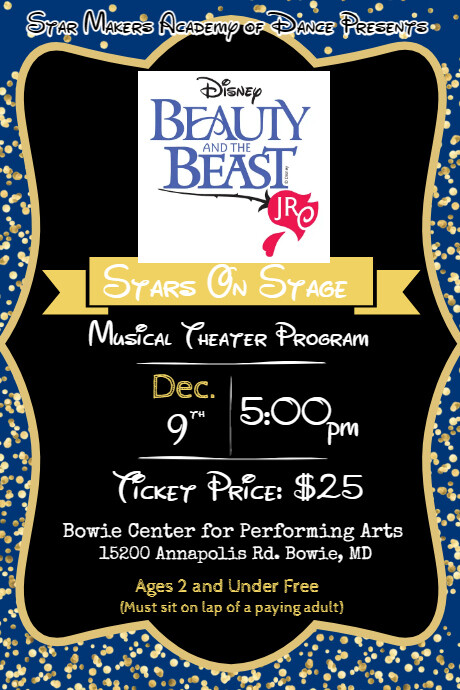 Copy of Stars on Stage Show | PosterMyWall