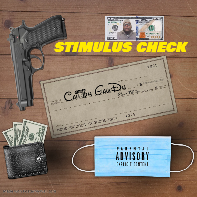 Stimulus Check Album Cover Art v.1 | PosterMyWall