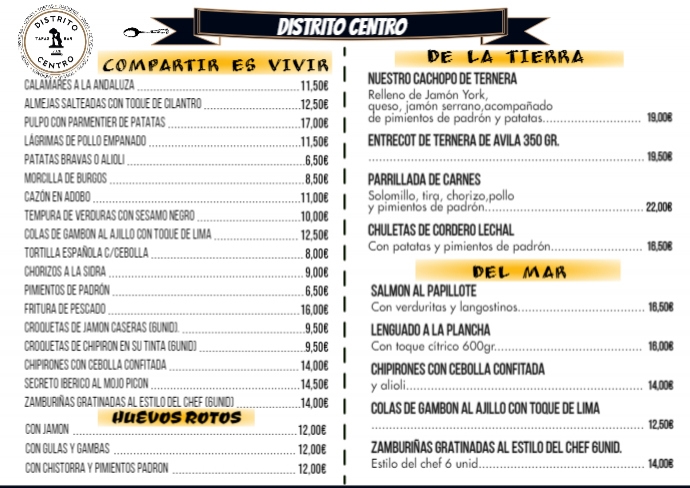 MENU DISTRITO 1 DEFINITIVO | PosterMyWall