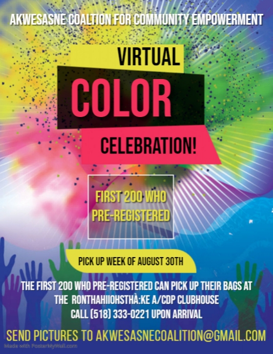 VIRTUAL COLOR RUN 2021 | PosterMyWall