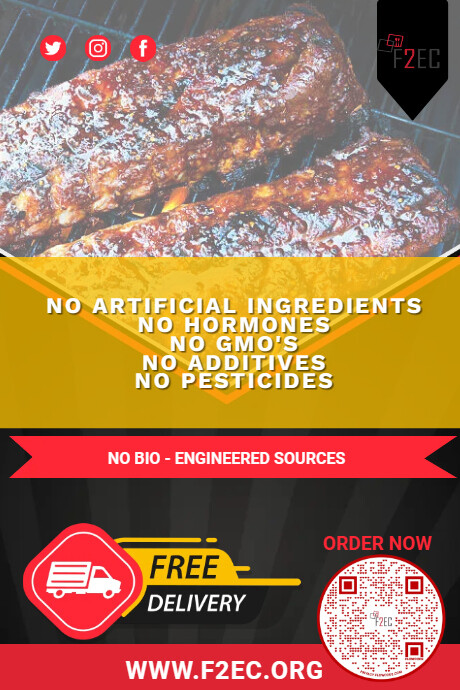 Food Delivery Free Delivery Service Poster | PosterMyWall