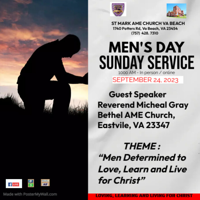 men's day sunday | PosterMyWall