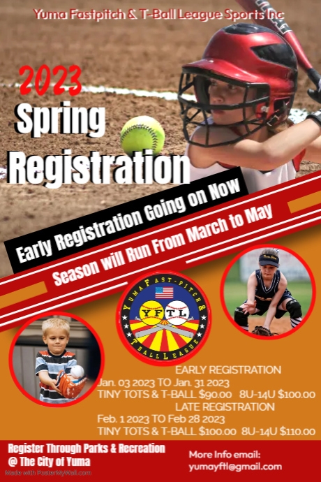 softball youth camp flyer template | PosterMyWall