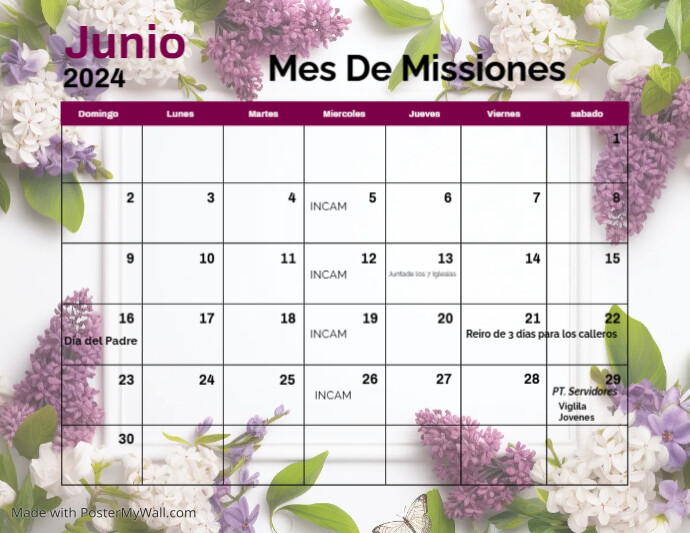 June Monthly Events Calendar | PosterMyWall