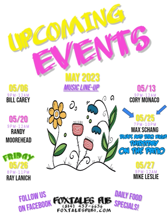 Copy of Upcoming Events schedule (1) | PosterMyWall