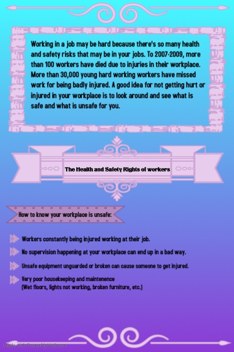 The Health and Safety Rights of workers. | PosterMyWall