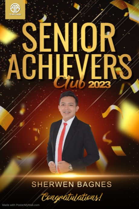 Copy of Senior Achievers Club | PosterMyWall
