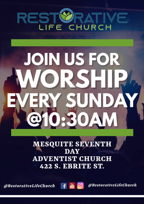 join us for worship flyer template | PosterMyWall