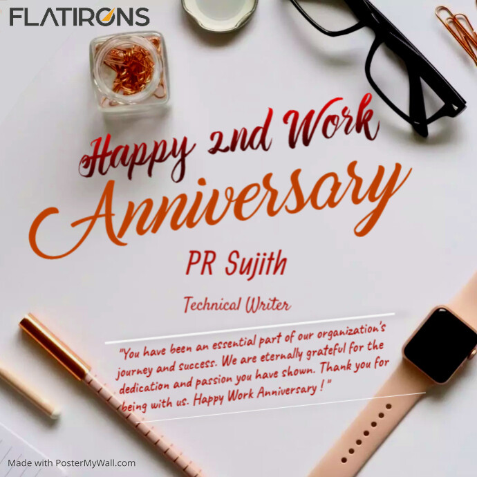 1st year Anniversary | PosterMyWall