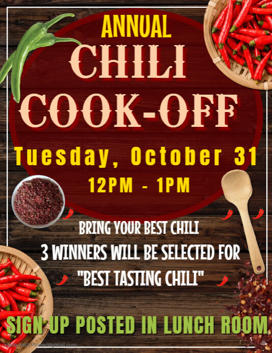 Chili Cook Off event flyer | PosterMyWall
