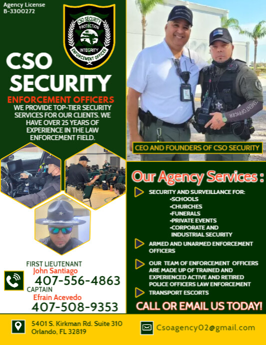 Copy of security services flyer advertisement dark bl (2) | PosterMyWall