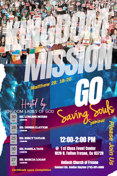 KINGDOM MISSION FLYER | PosterMyWall