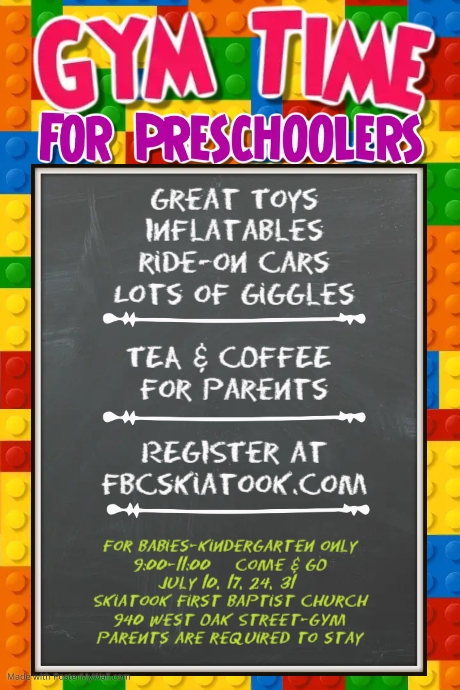 Copy of Copy of Play Group Poster Template | PosterMyWall