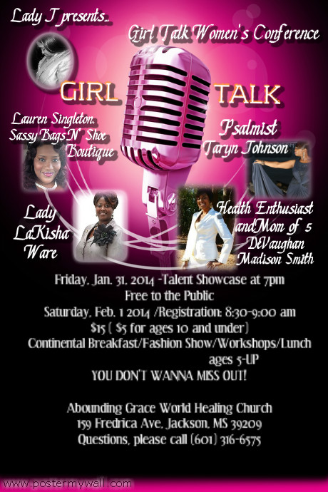 "Girl Talk" Women's Conference | PosterMyWall
