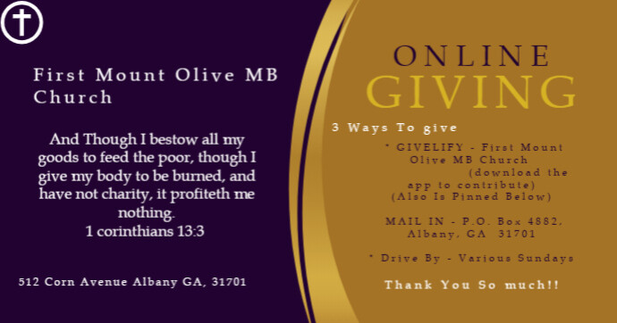 Online Giving Church tithe and offering | PosterMyWall