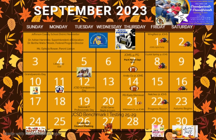 September calendar, event,schedule | PosterMyWall