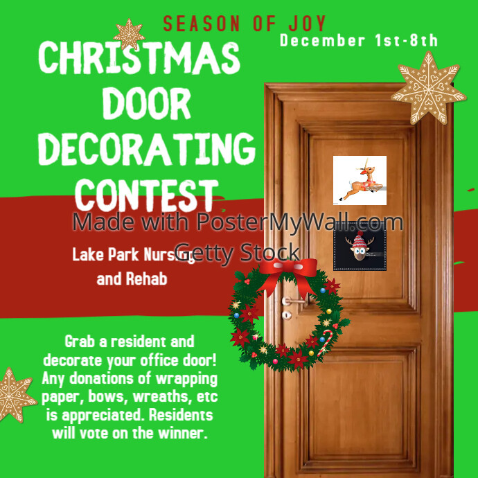 Copy of Christmas Door Decorating Contest | PosterMyWall
