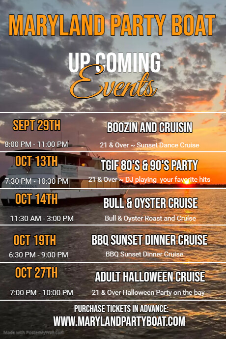 Up coming events poster | PosterMyWall