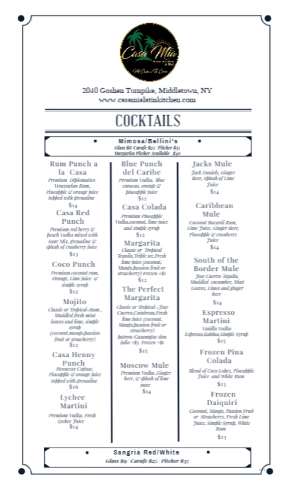 Bar menu design template | PosterMyWall