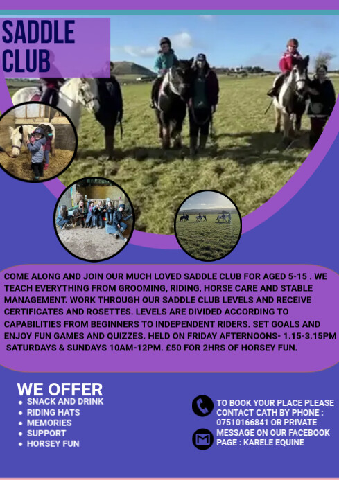 horseback riding lessons camp flyers (1) | PosterMyWall