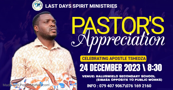 pastor appreciation | PosterMyWall