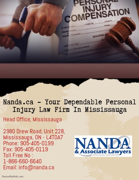 Experienced Personal Injury Lawyer Mississauga | PosterMyWall