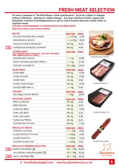 PAGE 5 - FRESH MEAT SELECTION | PosterMyWall