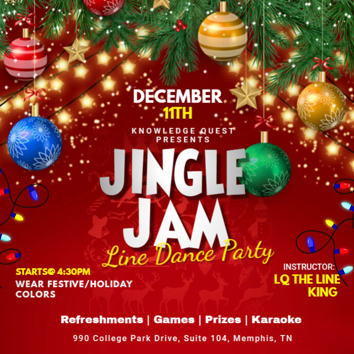 Jingle Jam Line Dance | PosterMyWall